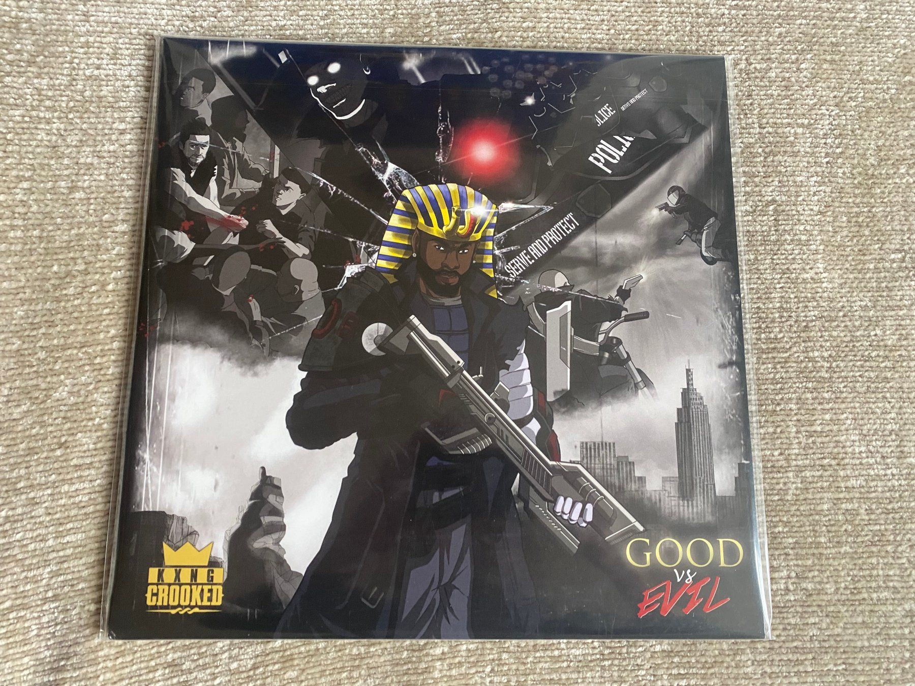 KXNG Crooked – Good Vs Evil / 2 LPs Splatter (Neu (gemäss Beschreibung ...