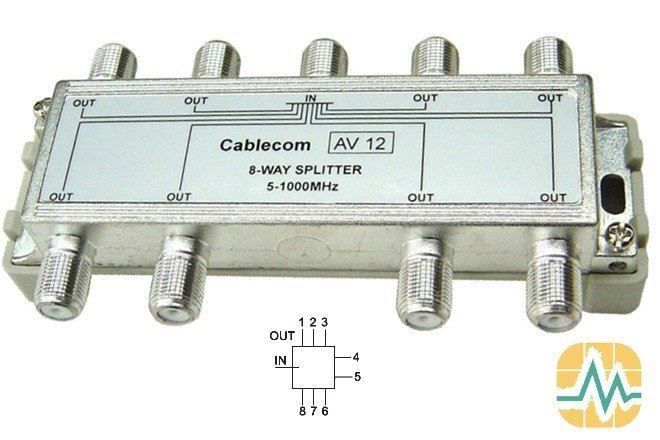 Cablecom AV12 8Way Splitter TV Verteiler | Kaufen auf Ricardo