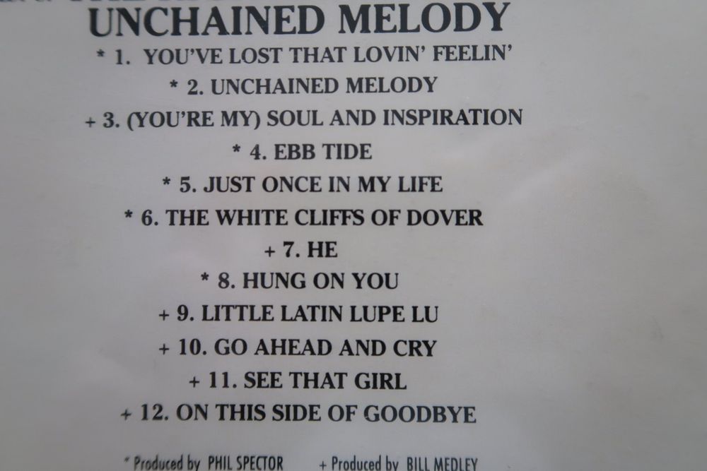 THE RIGHTEOUS BROTHERS - THE VERY BEST OF - UNCHAINED MELODY (Gebraucht ...