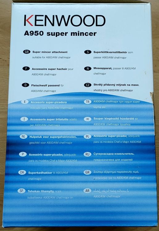 KENWWOD Fleischwolf A950 super mincer (Gebraucht) in Kleindöttingen für ...
