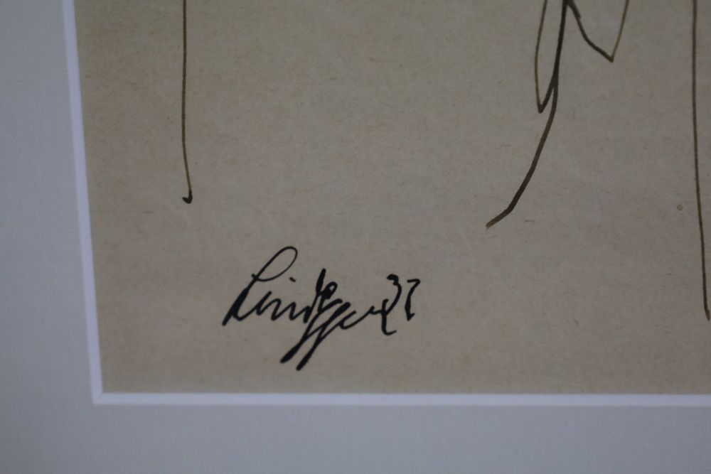 Albert Lindegger "Lindi", Tuschzeichnung, signiert, datiert (Gebraucht) in Zug für CHF 5 – mit ...