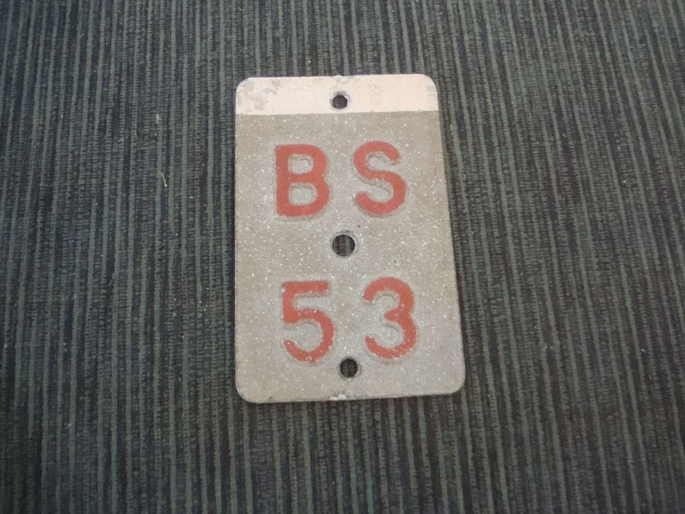 Velonummer - BS 53 (Gebraucht) in Neuenegg für CHF 8.8 – mit Lieferung auf Ricardo kaufen