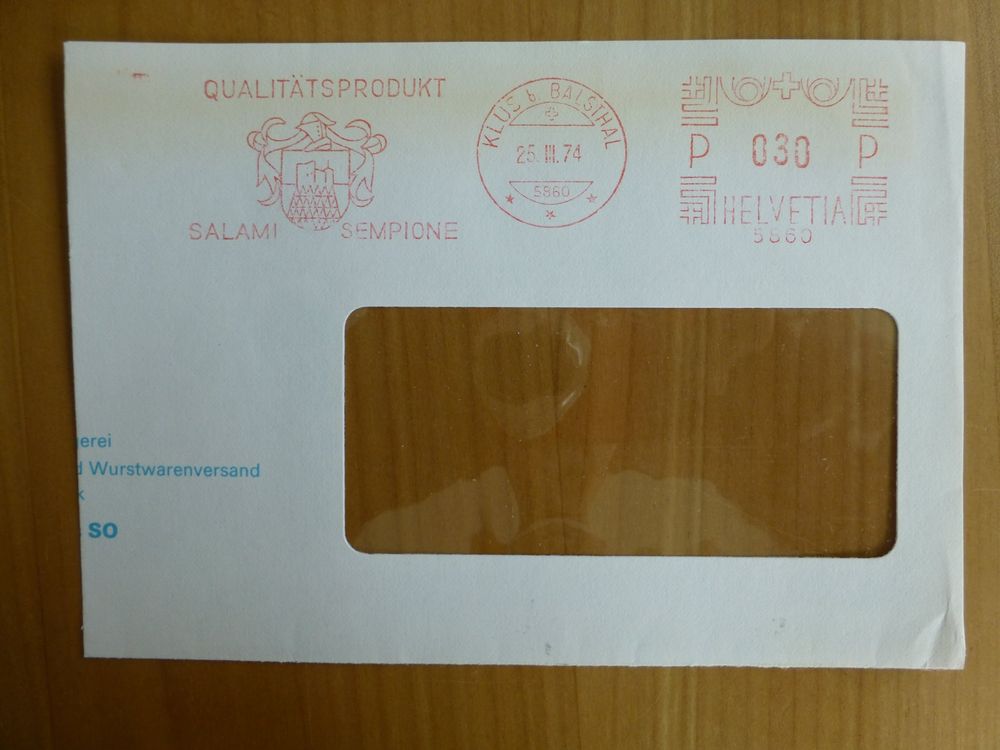 Balsthal- Klus, Salami Sempione, 1974 | Kaufen auf Ricardo