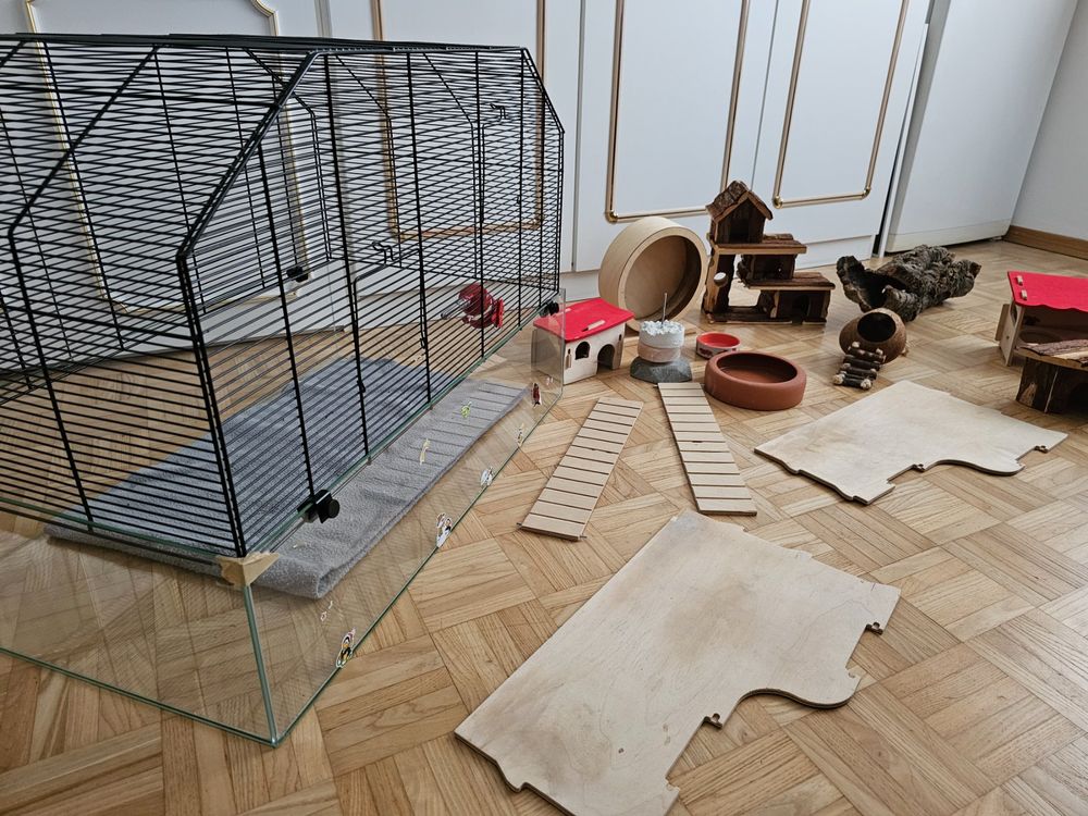 Hamsterkäfig Mäusekäfig mit zubehör (Gebraucht) in Lustmühle für CHF 12 ...