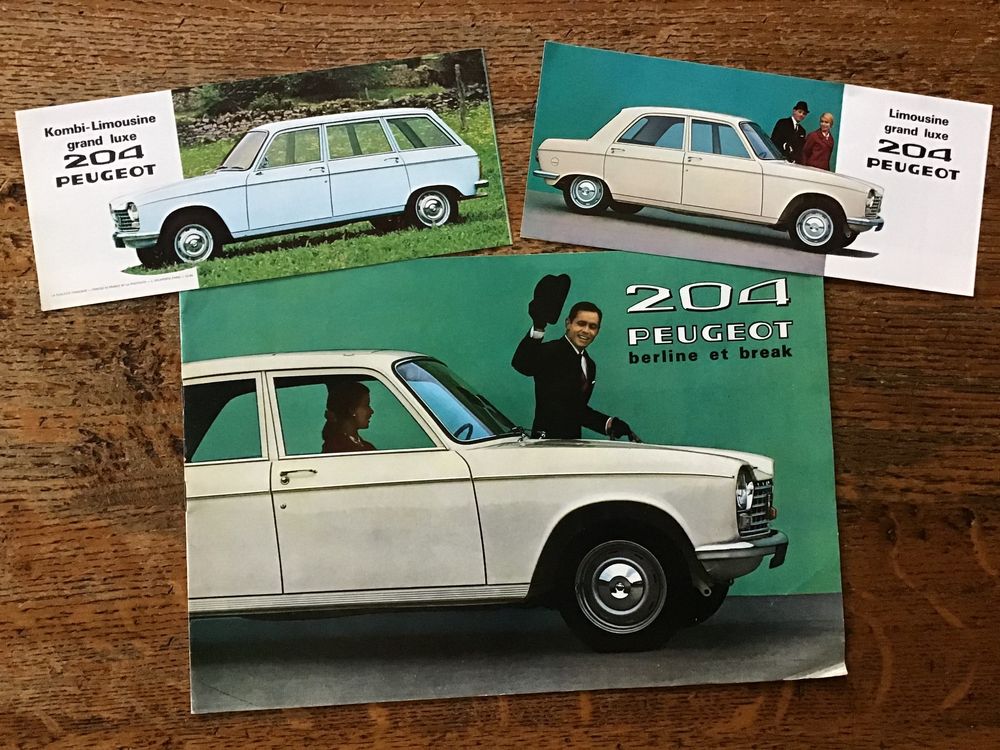 3 magazines publicitaires vintage Peugeot 204 (Gebraucht) in Fully für ...