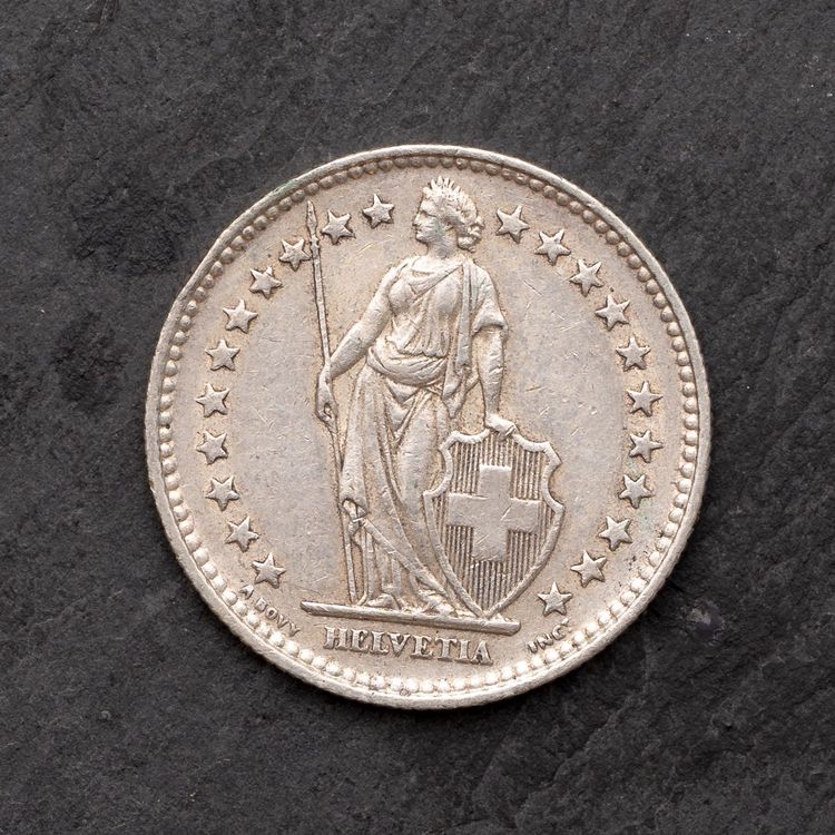 Seltene Silbermünze 2 Franken Helvetia 1940 B | Kaufen auf Ricardo