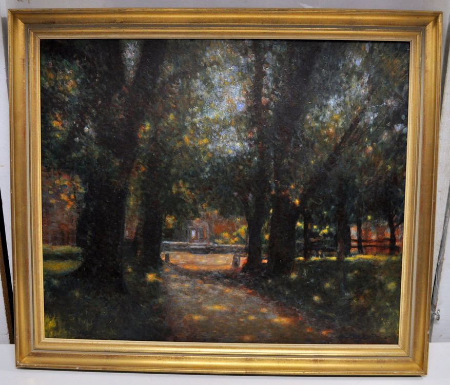 Tableau à l'huile signé Octave Matthey 1951 | Acheter sur Ricardo