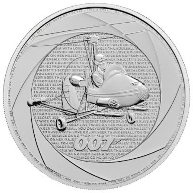 007 JAMES BOND 1 6 DECADES UNZE OZ SILBER 2024 AUSGABE1 KING (Neu und ...