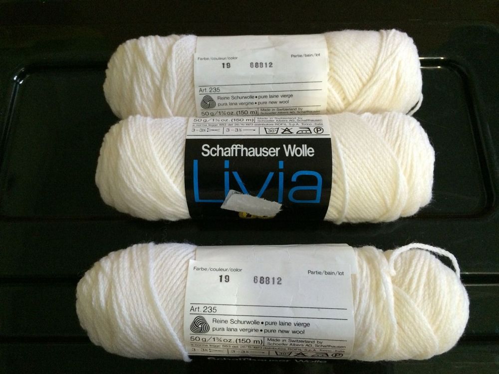 reine Schurwolle Handstrick Wolle 3x50g (Neu (gemäss Beschreibung)) in ...
