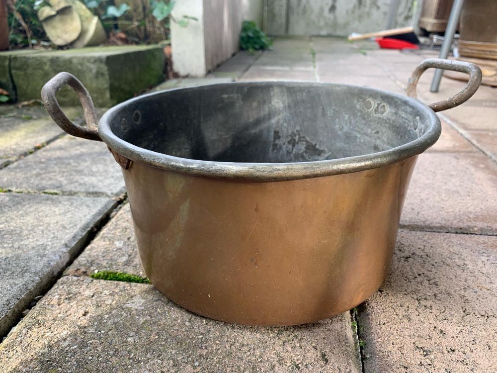 Antiker Kupfertopf mit 2 Henkel | Kaufen auf Ricardo
