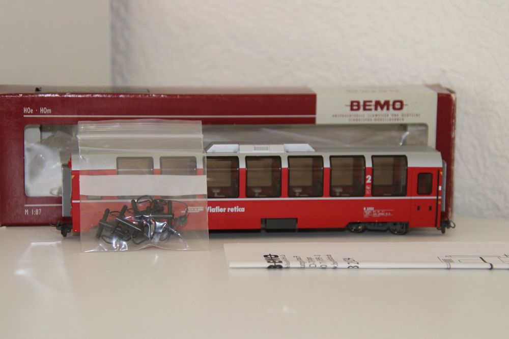 BEMO 3294 103 - RhB B 2503 Bernina Express Panoramawagen (Gebraucht) in Matten b. Interl für CHF ...