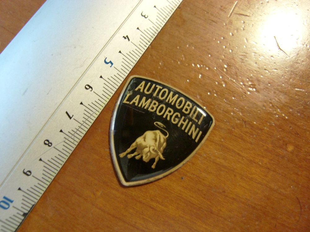 Automobili Lamborghini Emblem Logo Zeichen Lambo Schwarzgold (Gebraucht ...
