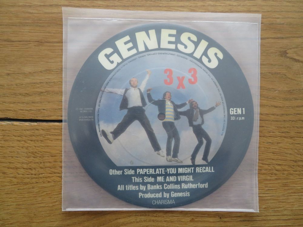 Genesis 3x3 Picture Disc Single Rarität (Neu (gemäss Beschreibung)) in ...