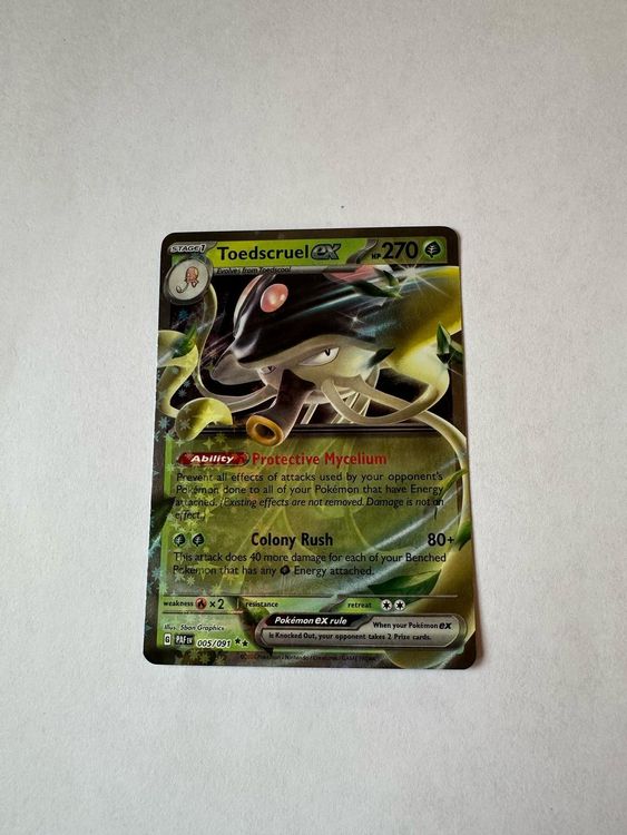 Pokémon Toedscruel Ex 005/091 Paldea fates ab 1 | Kaufen auf Ricardo