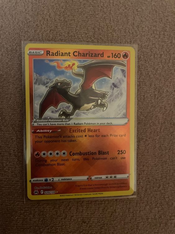 Radiant Charizard (shiny) Crown Zenith (Neu (gemäss Beschreibung)) in ...