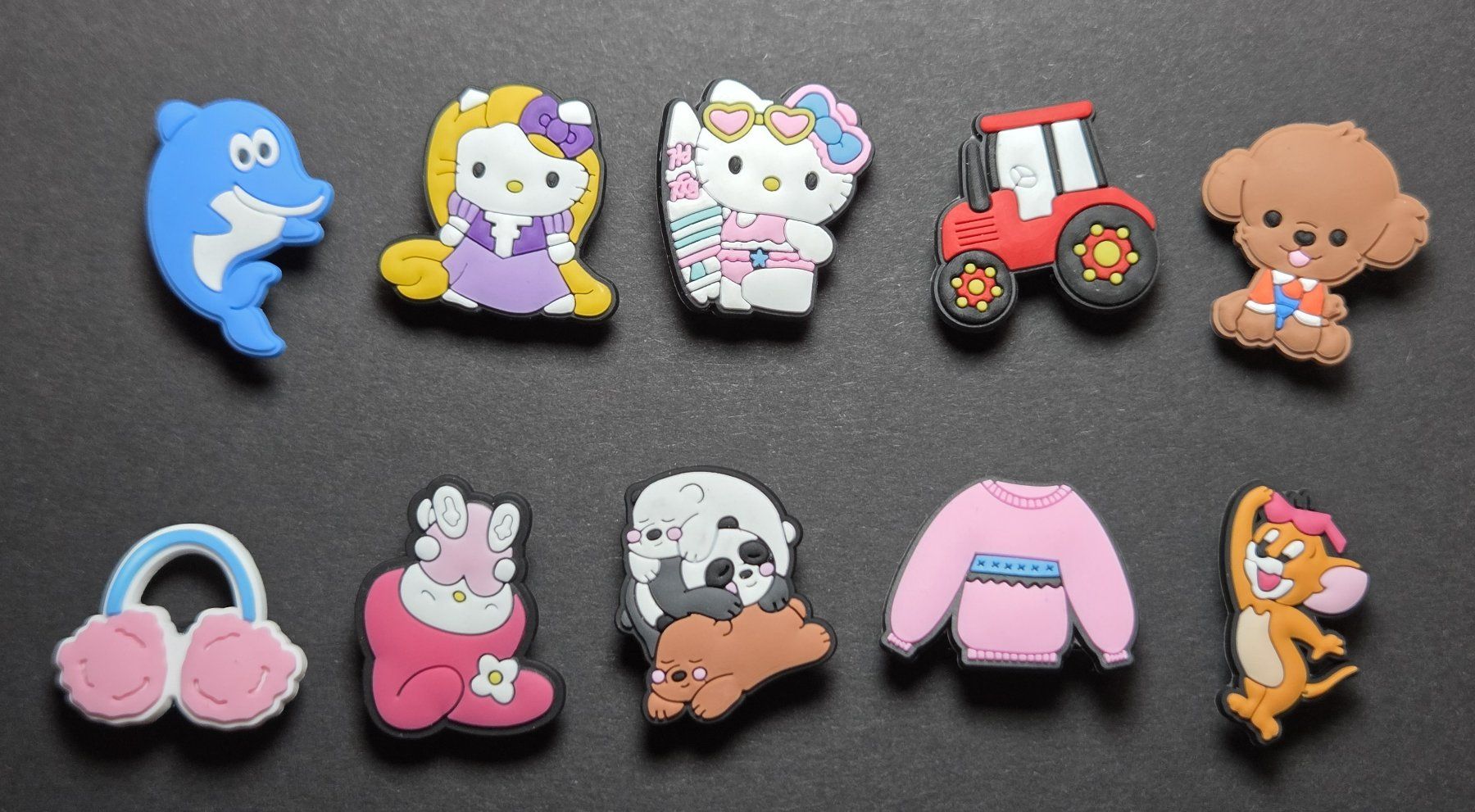 Crocs Pins Deko – 10 Stück bunt und originell (Neu (gemäss Beschreibung ...