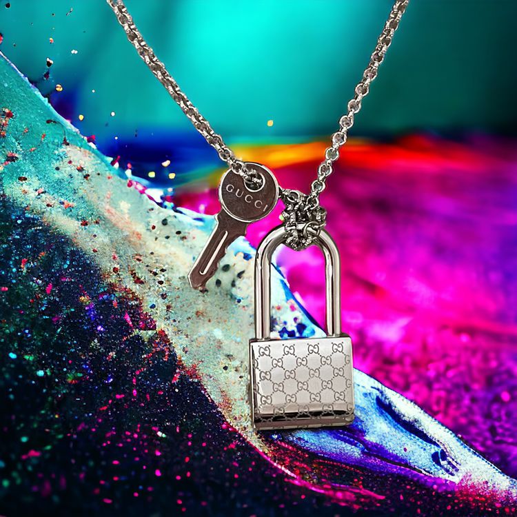 Wunderbar Kette Mit Schloss Bild