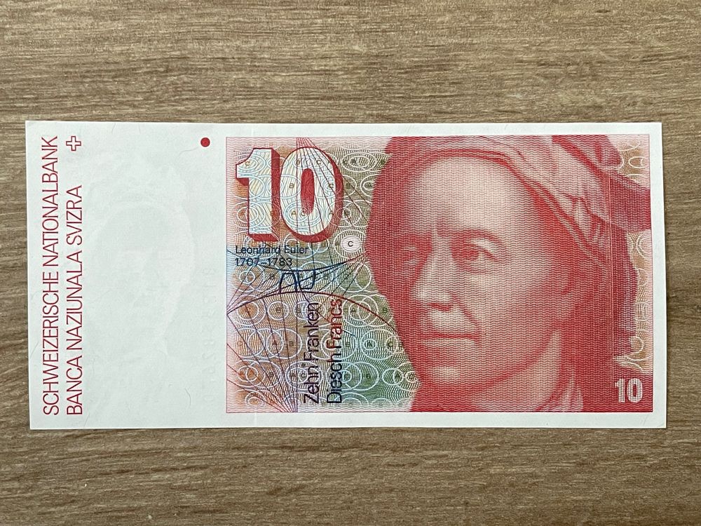 Bankfrische Note 10 Franken Leonhard Euler (Neu (gemäss Beschreibung)) in Esslingen für CHF 19 ...