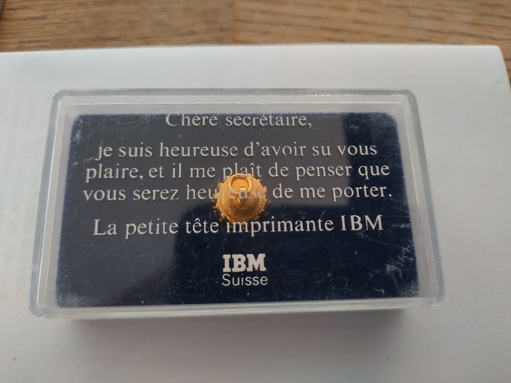 boule pivotante IBM suisse pendentif (D'occasion) à Bex pour CHF 2 ...