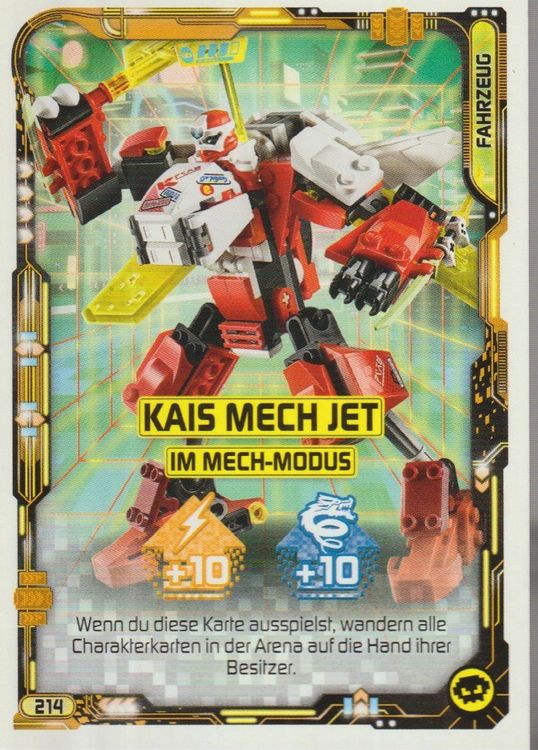 LEGO NINJAGO TRADING CARD SERIE 5 # 214 KAIS MECH JET IM MEC | Kaufen ...
