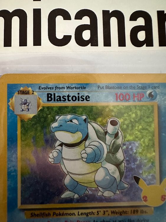 2/102 Blastoise 25 year anniversary Celebration EN | Kaufen auf Ricardo