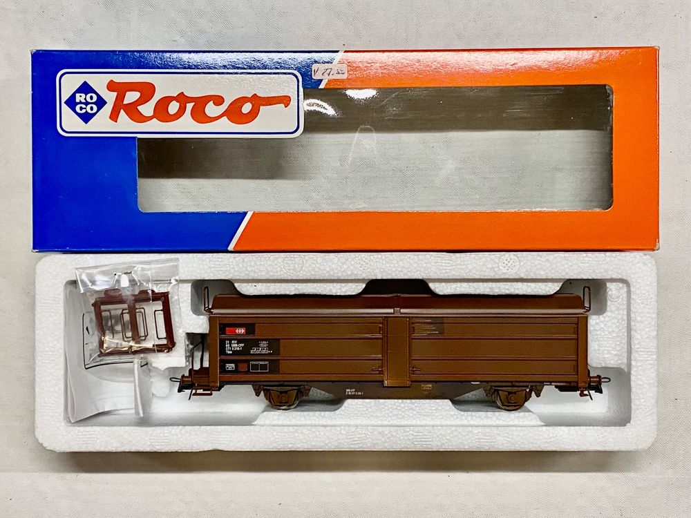 Roco 46643 (H0 GS) SBB Schiebewand-Schwenkdachwagen Tbis (Gebraucht) in ...