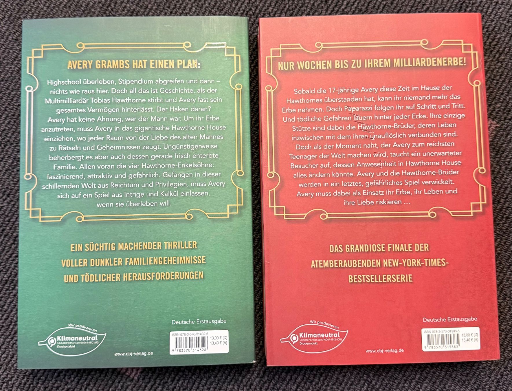 The Inheritance Games (2 Bände) - Jennifer Lynn Barnes (Gebraucht) in ...