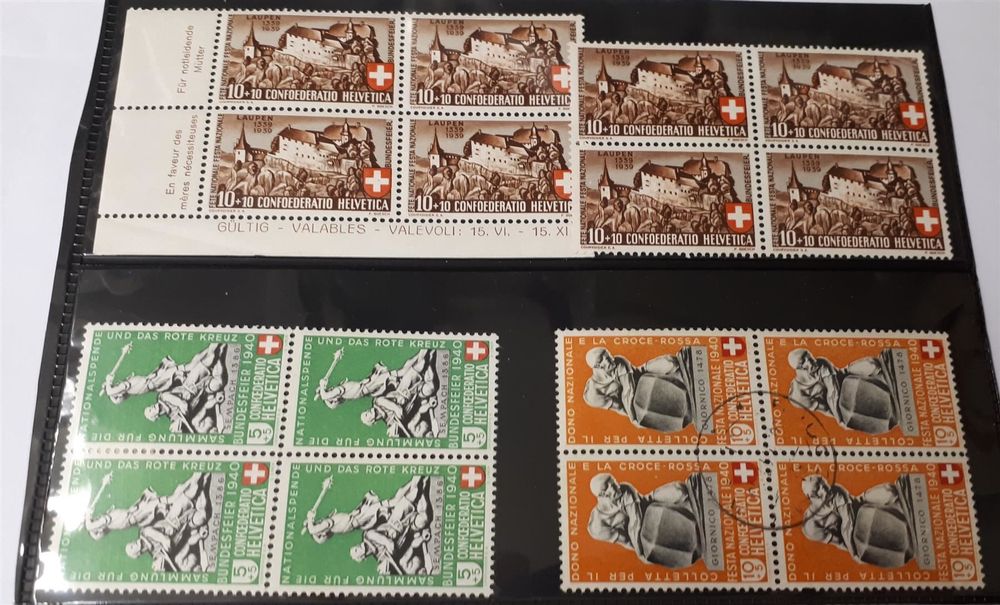 30 Stk. Pro Patria Viererblocks ab 1939 | Kaufen auf Ricardo