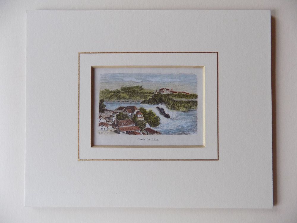 Rheinfall Schaffhausen koloriert (Gebraucht) in Risch für CHF 40 – mit Lieferung auf Ricardo kaufen