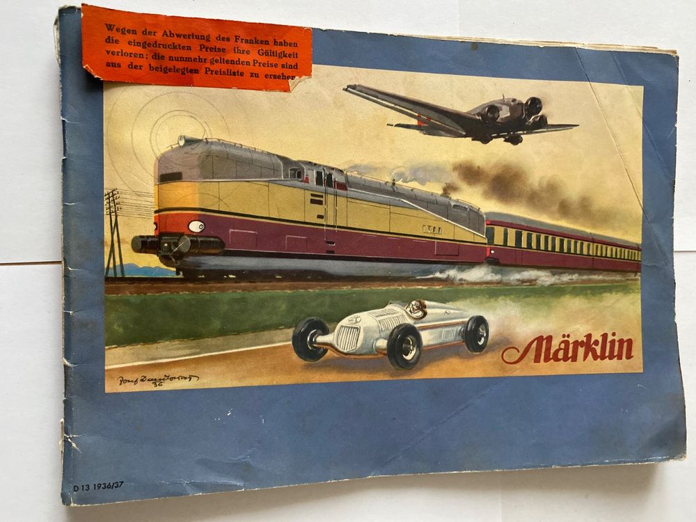 Alter Märklin Katalog 1936/37 sehr selten (D'occasion) à pour CHF 40 – avec livraison | Acheter ...