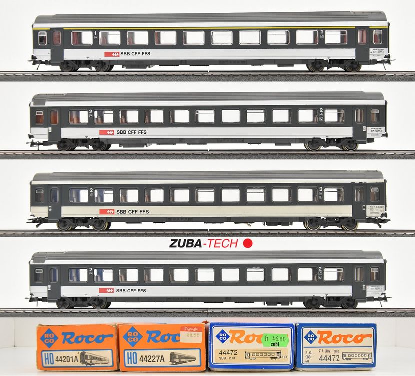 Roco 4x EW IV Personenwagen der SBB, H0 GS mit OVP | Acheter sur Ricardo
