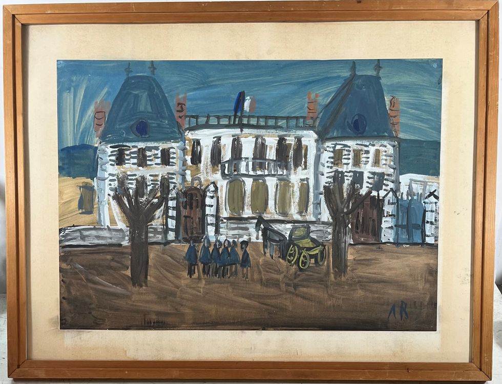 Alexander Rochat (1895-1981) Grosse Mischtechnik,Monogramm. | Kaufen ...