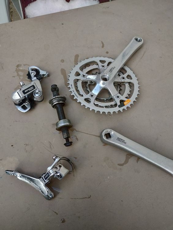 Shimano Deore DX Bike Groupset Crankset Derailleur 3x7-Gang (Gebraucht ...