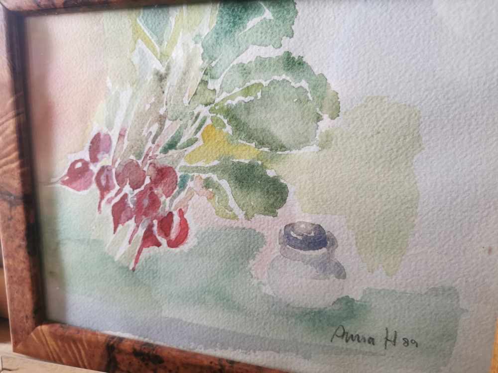 Original Aquarell Stillleben Malerei Wandbild Kunst (Gebraucht) in Berneck für CHF 80 – mit ...