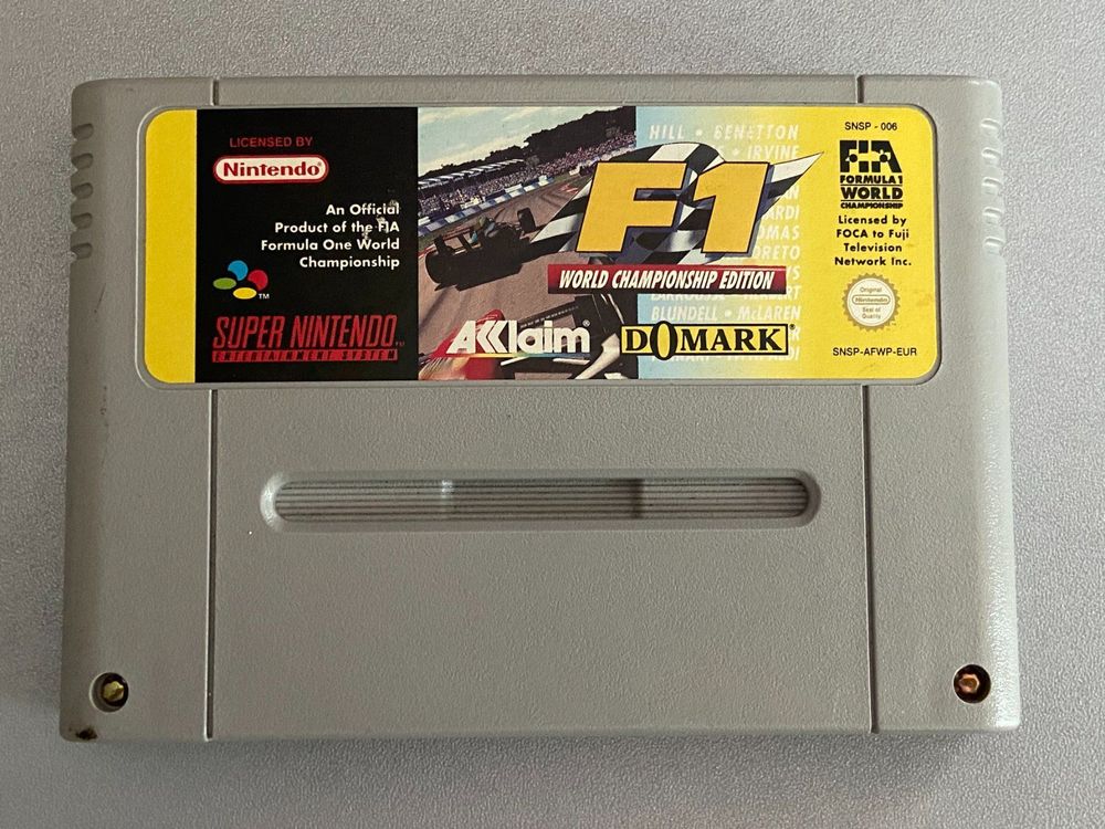 F1 World Championship Edition SNES PAL | Kaufen auf Ricardo