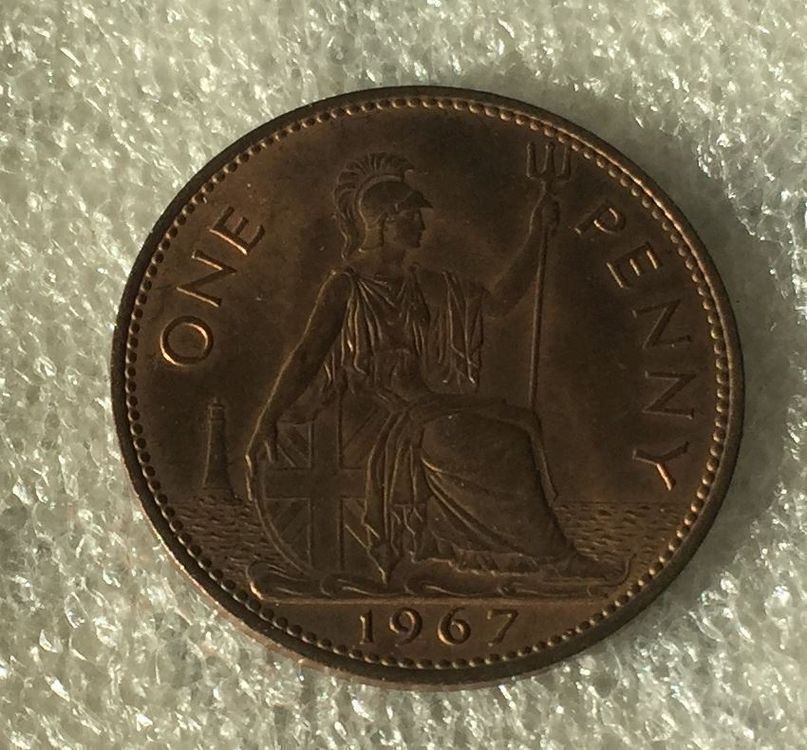Queen Elizabeth Ii One Penny Bronze 1967 Kaufen Auf Ricardo