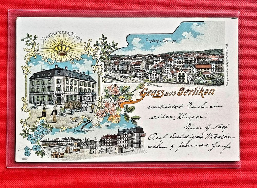 Oerlikon - Bahnhofquartier - Rest. Krone - Litho (Gebraucht) in Rothrist für CHF 64 – mit ...