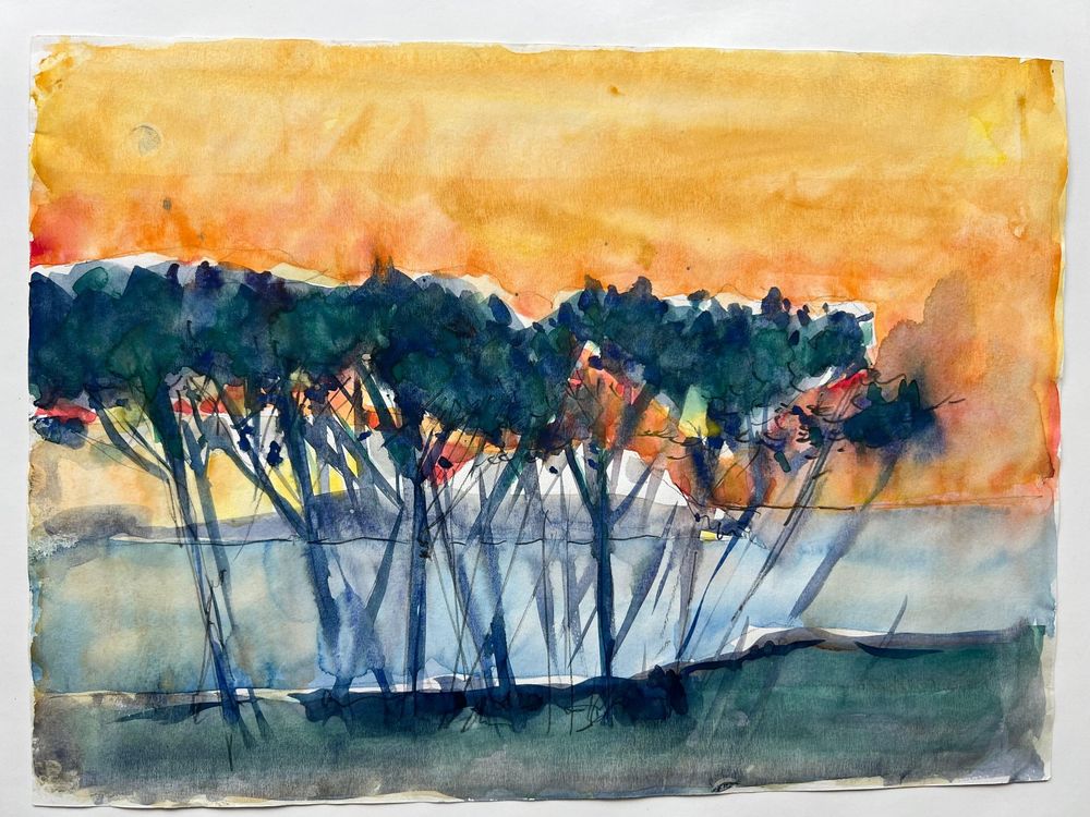 Landschaft Aquarell Walter bachmann | Kaufen auf Ricardo