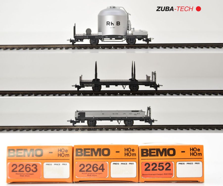 Bemo 3x Güterwagen der RhB, H0m GS mit OVP (Gebraucht) in St. Gallen für CHF 49 – mit Lieferung ...