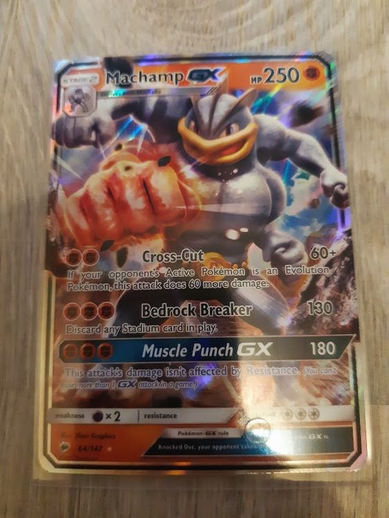 Pokemon Burning Shadows #64 Machamp GX | Kaufen auf Ricardo