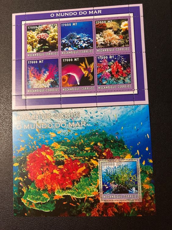 MOSAMBIK 2002 Marine Life - CORALS KB+ BLOCK** | Kaufen auf Ricardo