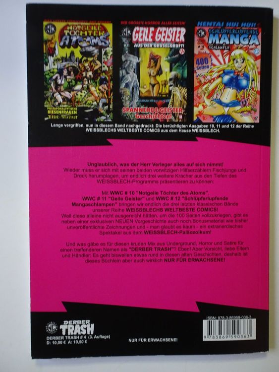 Derber Trash No: 4 Weissblech Comics (Gebraucht) in Schönenwerd für CHF ...