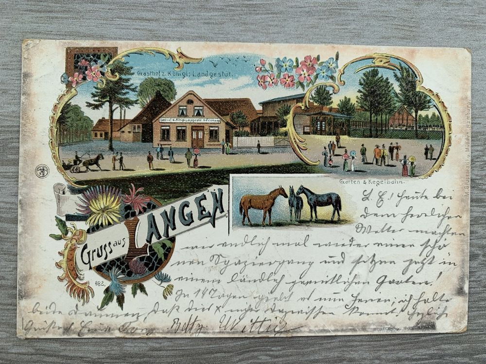 Postkarte Gruss aus Langen | Kaufen auf Ricardo