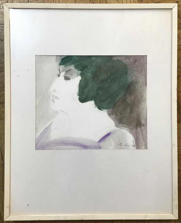 Hans Ruedi SIEBER (1926-2002) Aquarell von eine Dame (Gebraucht) in Root für CHF 35 – mit ...