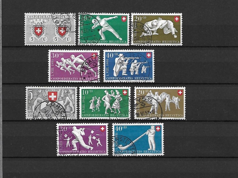PP gest. 1950 + 1951 Kat: CHF 135.- (Gebraucht) in Basel für CHF 4 – mit Lieferung auf Ricardo ...