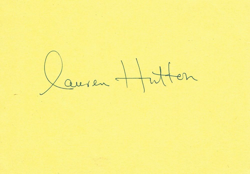 Lauren Hutton 1943- Autogramm signiert Karte 10x15cm | Kaufen auf Ricardo