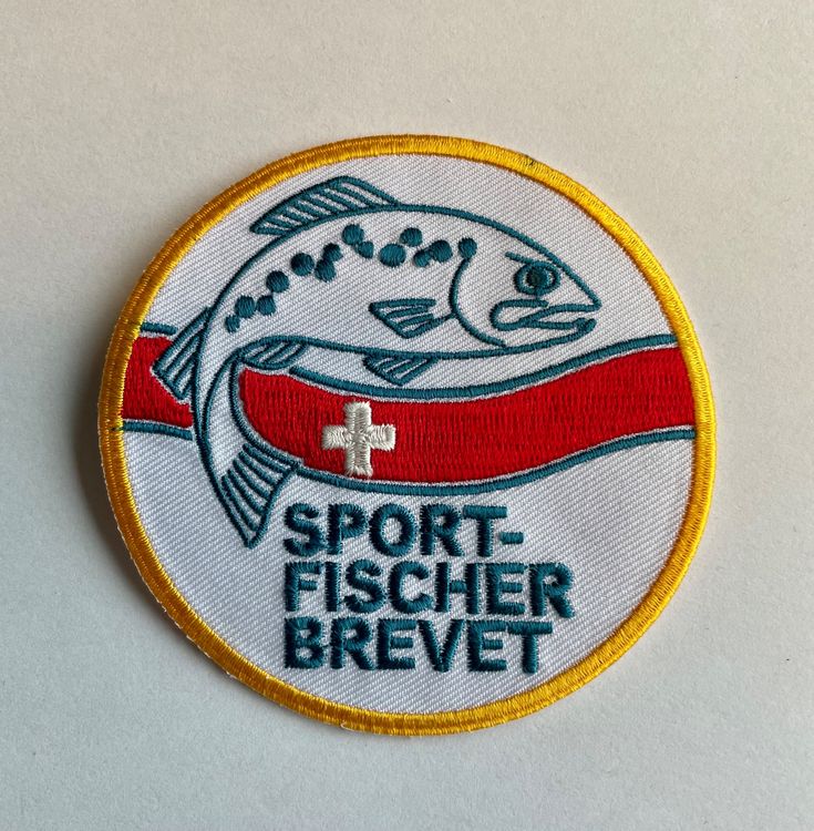 Sportfischer Brevet - Patch Aufnäher Sticker - (Neu (gemäss ...