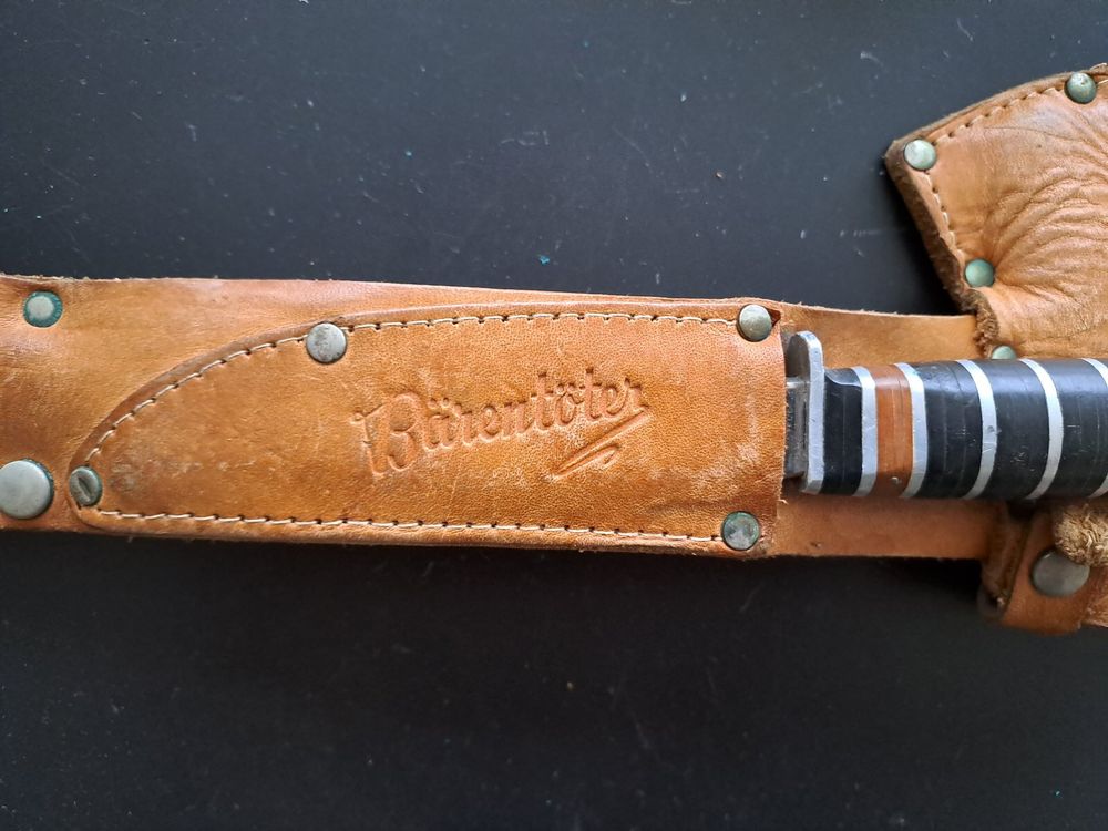 Kellerfund Pfadfinder Gürtel, Tasche, Messer, kleines Beil (Gebraucht ...