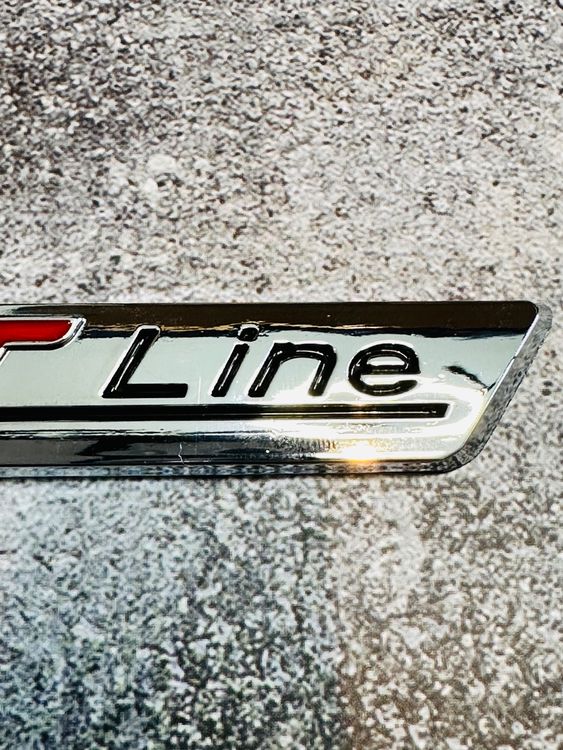 Ford ST Line Emblem Schriftzug Logo aus Metall in Chrom Neu (Neu und ...