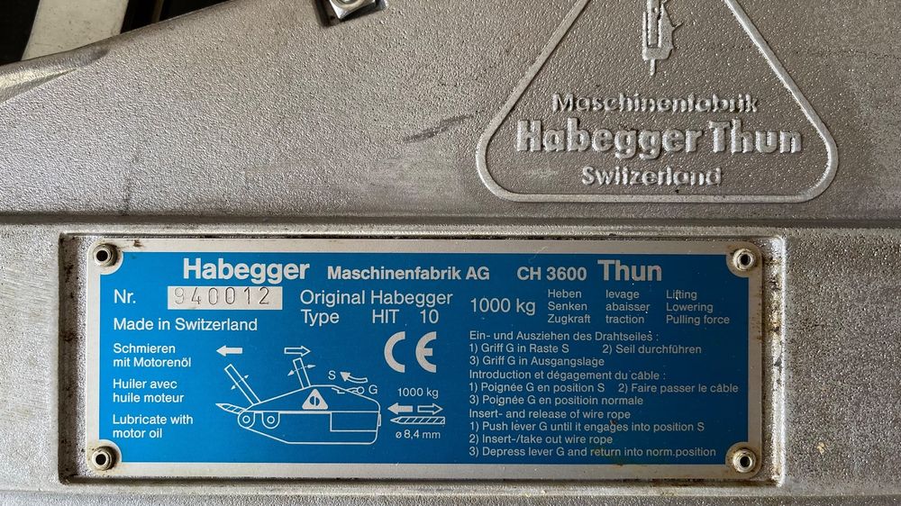 Original Habegger Seilzug HIT 10 (Gebraucht) in Altikon für CHF 470 ...